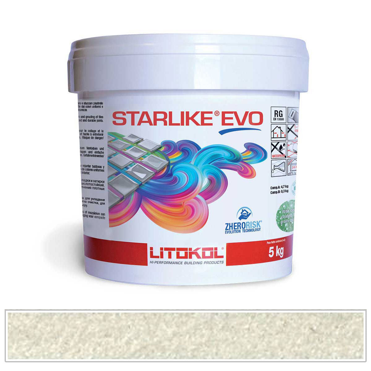 Ivory 200 - Starlike EVO Epoxy Tile Grout, 5.5 lb. Pail – AquaTiles