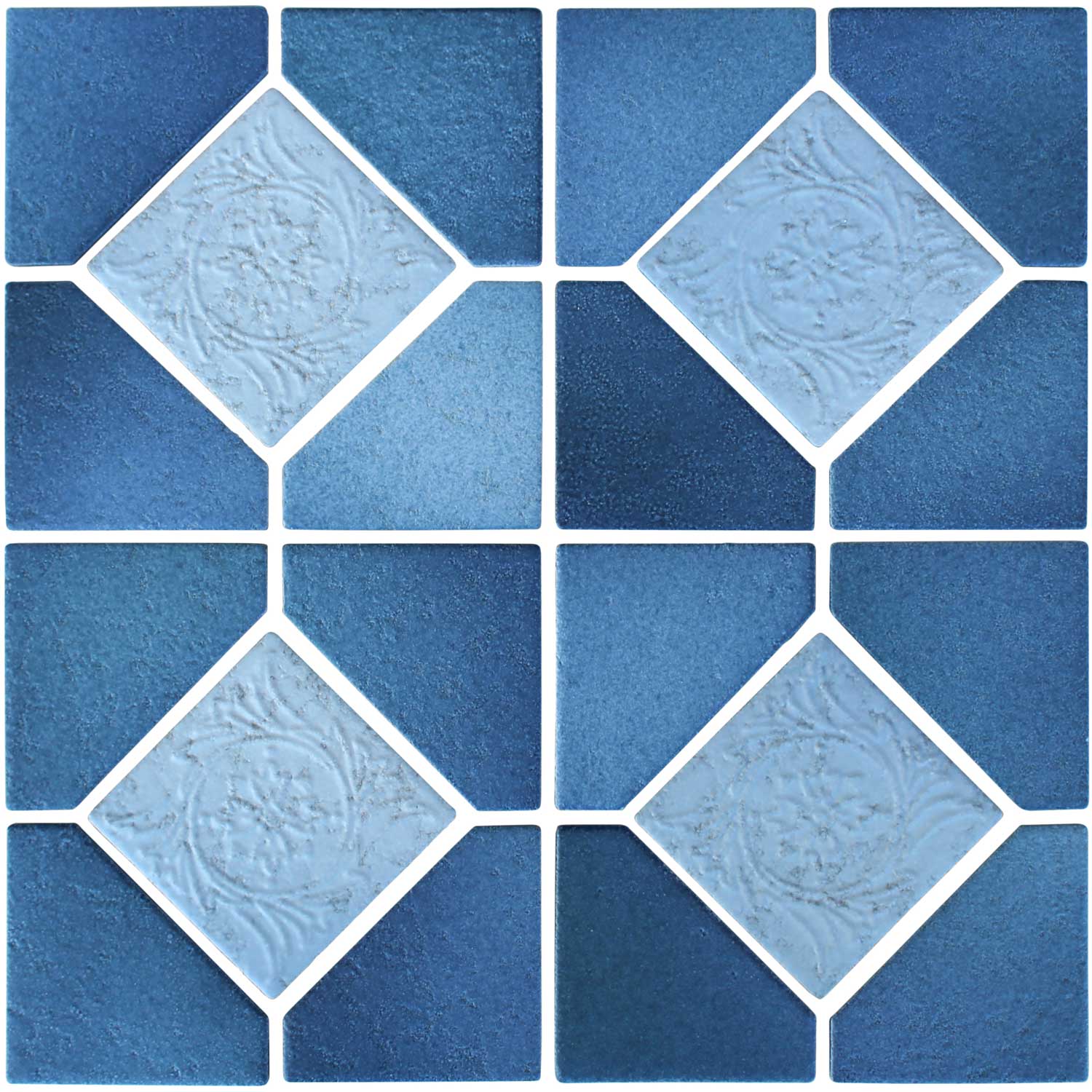 Nature Blue 6" x 6" Decorative Porcelain Tile – AquaTiles