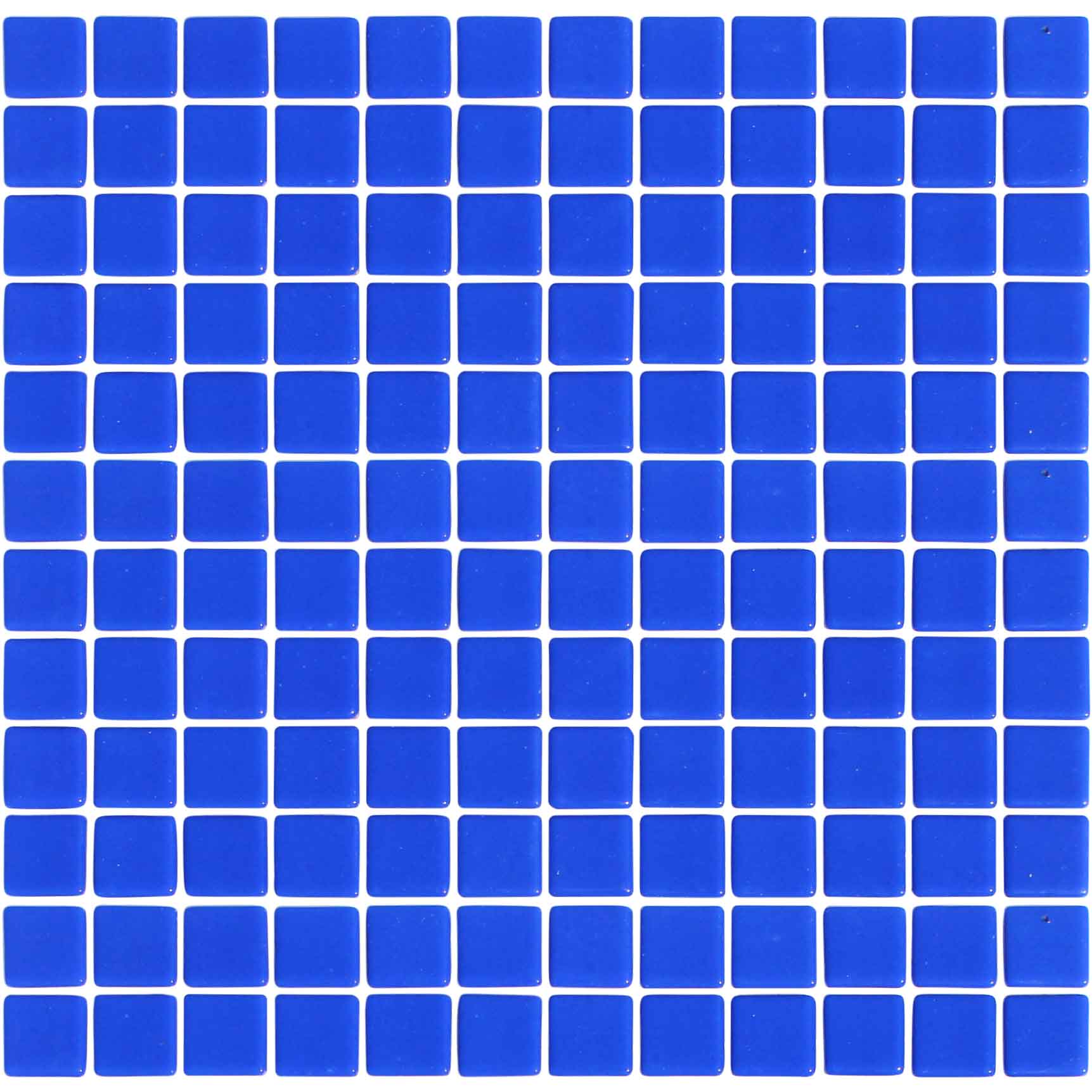 Solid Royal Blue 1" x 1" Glass Tile – AquaTiles