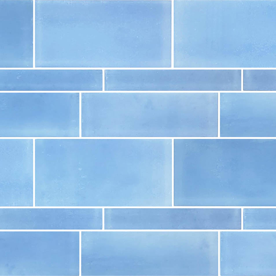 Tumbled Blue Mixed Glass Tile – AquaTiles