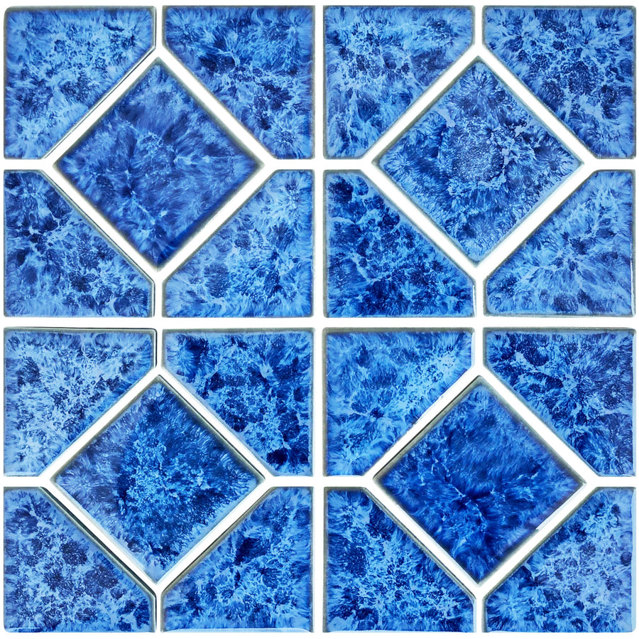 Crystal Blue 6" x 6" Akron Porcelain Pool Tile – AquaTiles