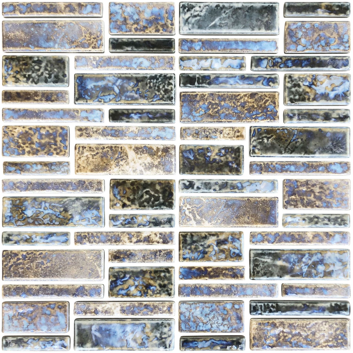 Satin Pearl Random Block Porcelain Waterline Pool Tile – AquaTiles