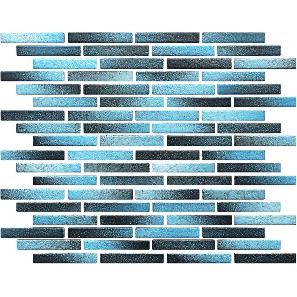 Aqua Blue Matte 1/2" X 3 1/4" Porcelain Pool Tile – AquaTiles