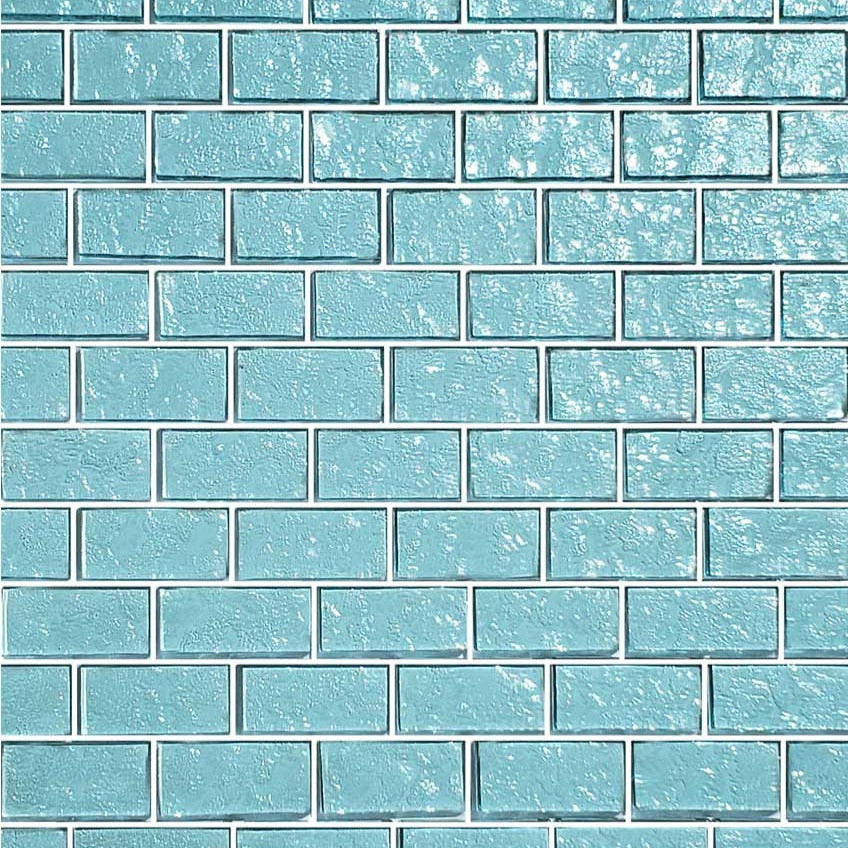 Aquamarine Translucent 1" x 2" Glass Tile – AquaTiles