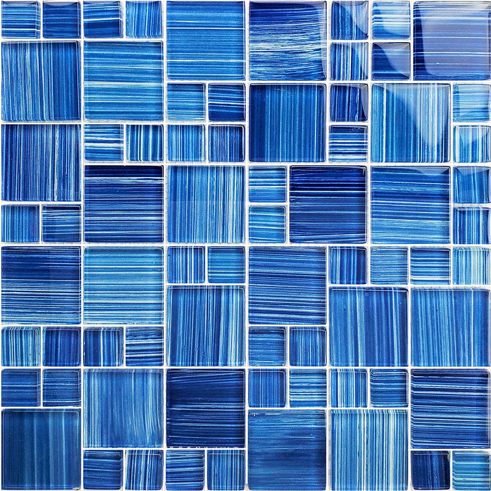 Caribbean Blues MIxed Glass Tile – AquaTiles