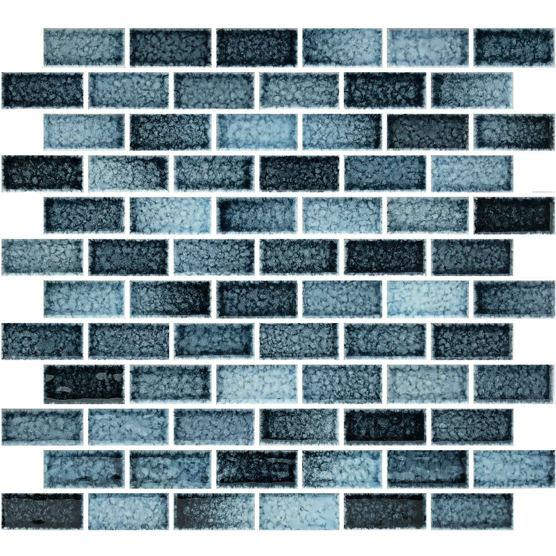 Aqua Blue 1" x 2" Porcelain Pool Tile – AquaTiles