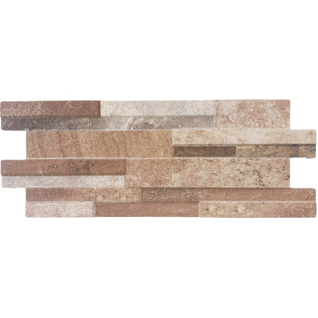 Red Stone Effect Porcelain Pool Tile 6 1/4" x 16" – AquaTiles