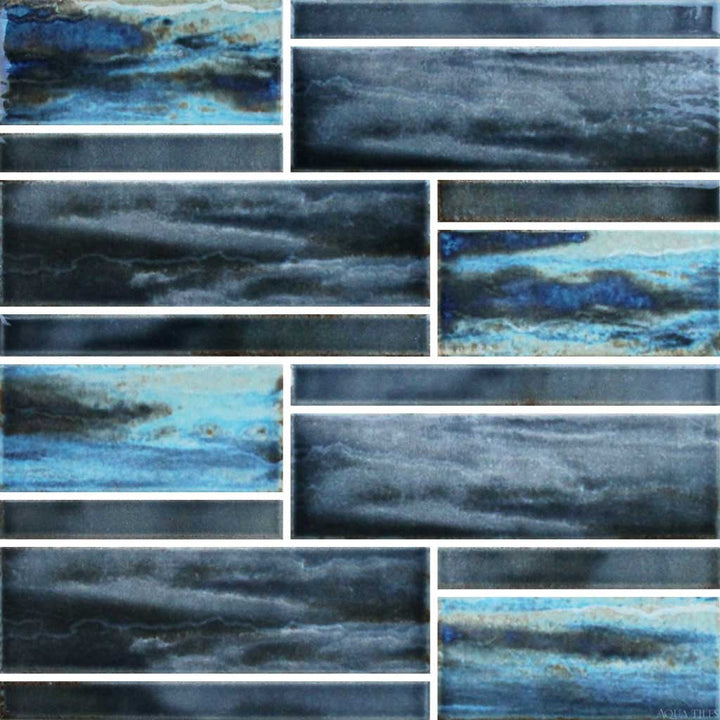 Waterline Pool Tile - Porcelain and Glass Mosaics – AquaTiles