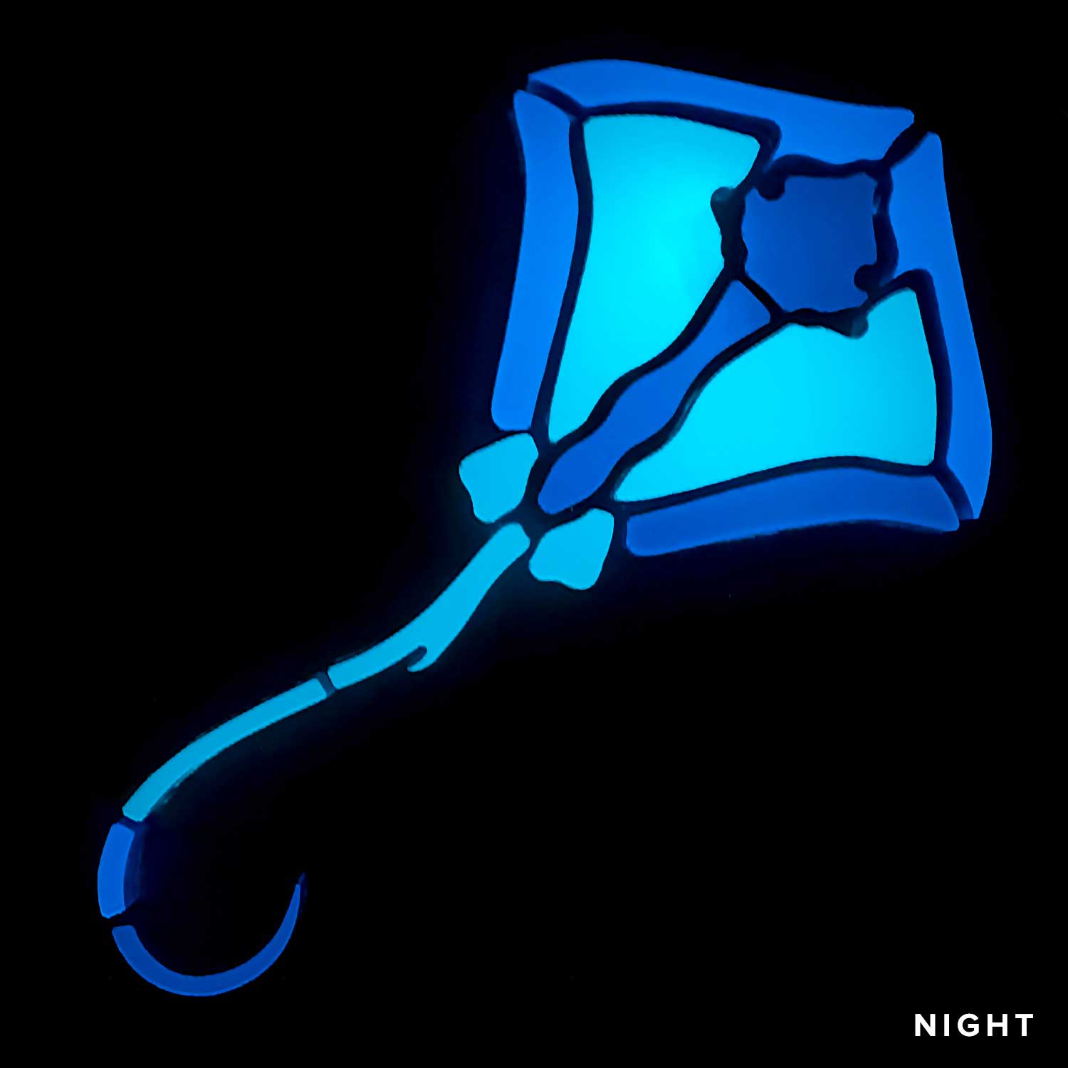 Stingray Small Glow in the Dark Pool Mosaic – AquaTiles