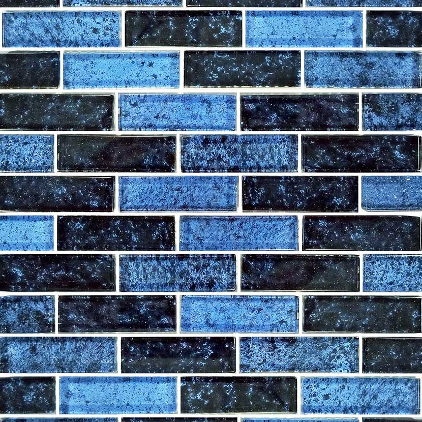 Twilight Azure 1" x 3" Glass Tile – AquaTiles