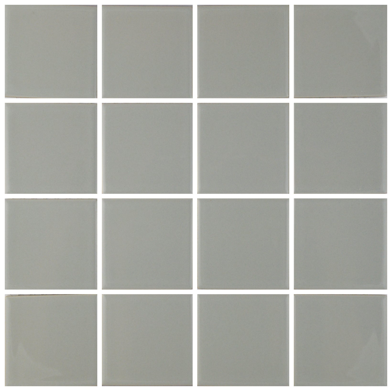 Gray 3" x 3" Porcelain Pool Tile – AquaTiles